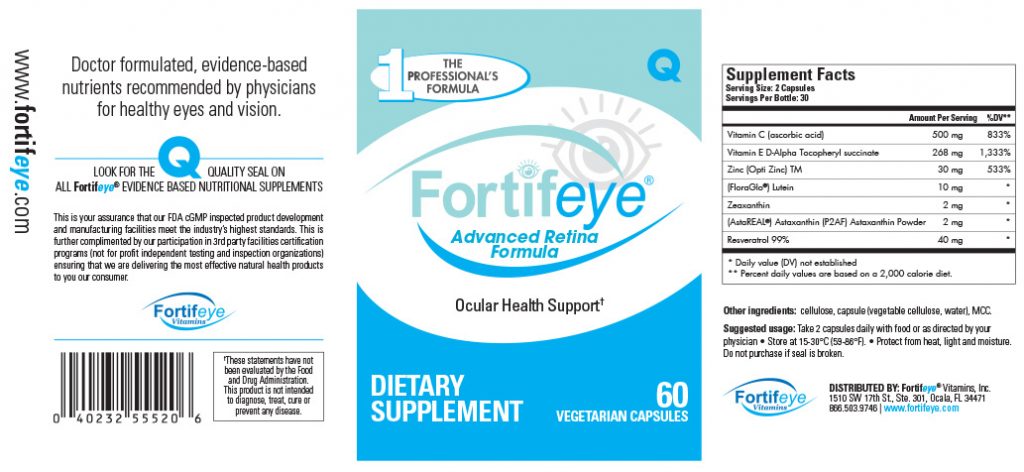 Fortifeye Advanced Retina Formula | Fortifeye Vitamins